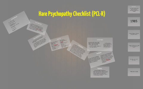 Hare Psychopathy Checklist by Leah Kuhn on Prezi