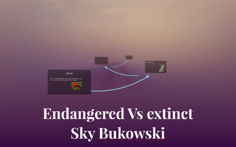 Endangered Vs extinct by sky bukowski on Prezi