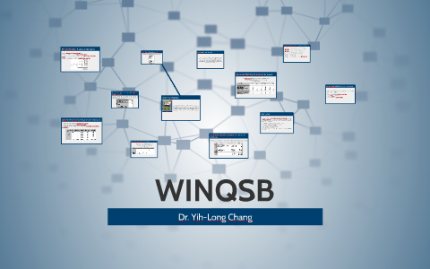 ¿QUE ES WINQSB? by Recargate Recargate on Prezi