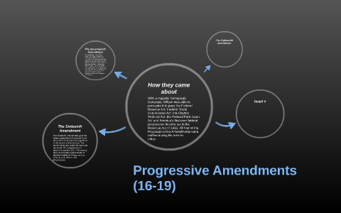 Progressive Amendments (16-19) by Tierra Diggins on Prezi
