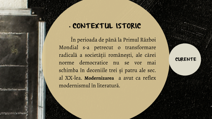 Curente culturale:modernism vs tradiționalism by Sarah Demian on Prezi