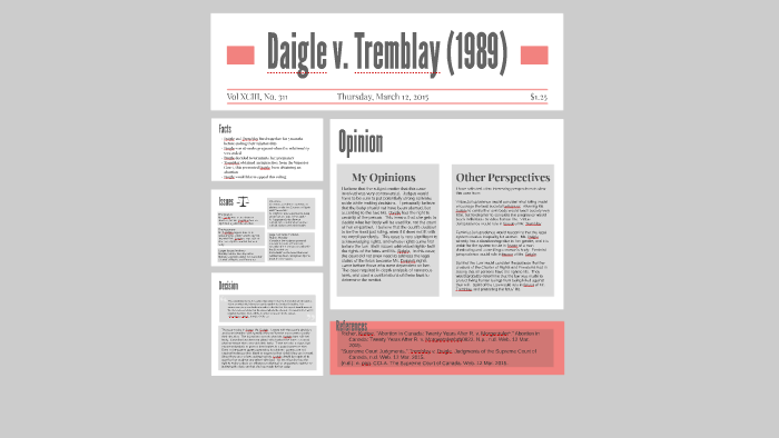 Daigle v. Tremblay (1989) by Mackenzie Mountford on Prezi