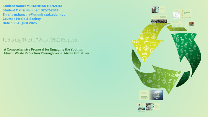 Reducing Plastic Waste: PSA Proposal by Muhammad Hanzlha on Prezi