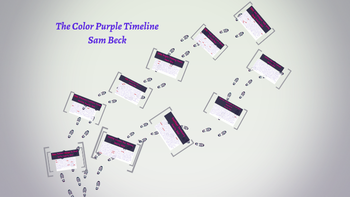 Color Purple Timeline by Samantha Beck on Prezi