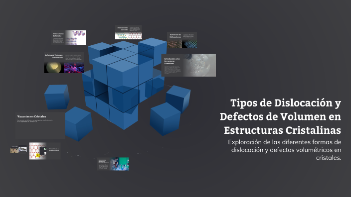 Tipos de Dislocación y Defectos de Volumen en Estructuras Cristalinas ...
