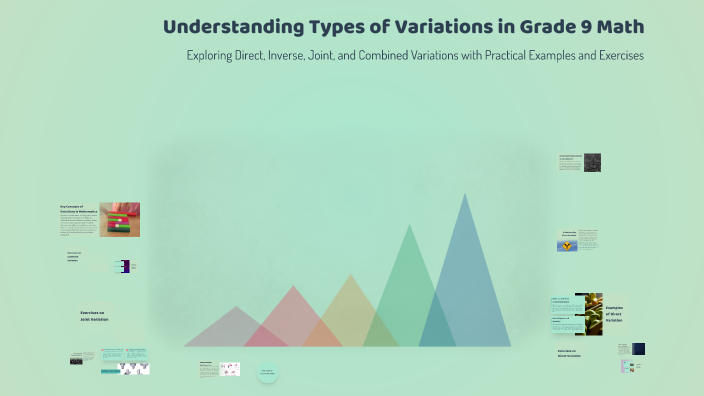 Understanding Types of Variations in Grade 9 Math by Irish David Pineda ...