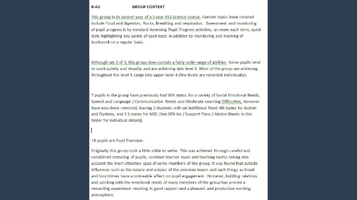Class Context Sheets by Dave Smithson on Prezi