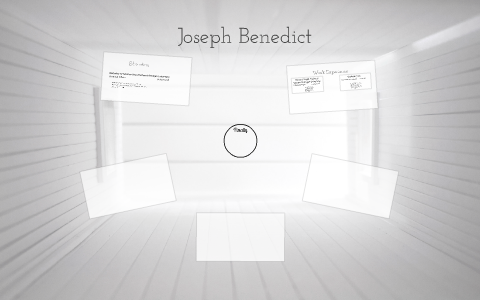 Resume for Joseph Benedict by Joe Benedict