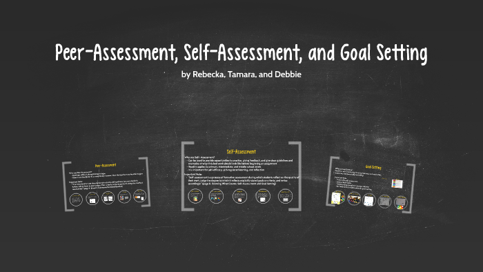Self-Assessment, Peer-Assessment, and Goal Setting by Debbie Zipp on Prezi
