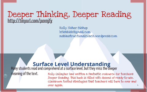 Deeper Thinking, Deeper Reading by Kelly Bishop on Prezi