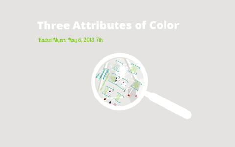Three Attributes of Color by Rachel Myers