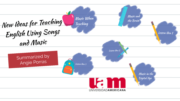 New Ideas for Teaching English Using Songs and Music by Angie Porras on ...