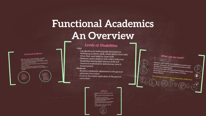 Why we should teach functional academics by Amanda Stoffels on Prezi