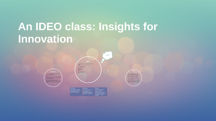An IDEO class: Insights for Innovation by Kathryn Mickelson on Prezi