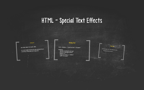 HTML - Special Text Effects by Allen Ramos on Prezi
