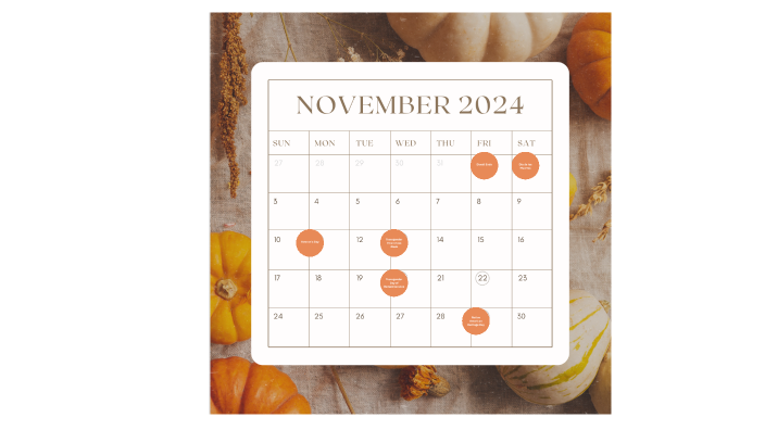 DEI November Calendar by Viviana Esparza on Prezi
