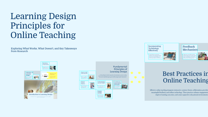 Learning Design Principles for Online Teaching by Jake Bacon on Prezi