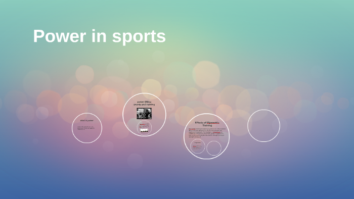 Power in sports by chris baxter on Prezi