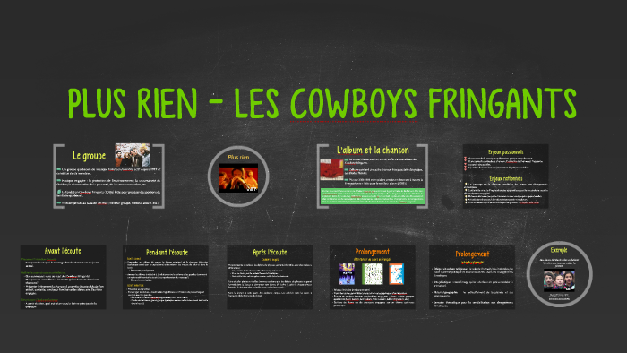 PLUS RIEN - LES COWBOYS FRINGANTS (BEPP) by Louise Moreau on Prezi
