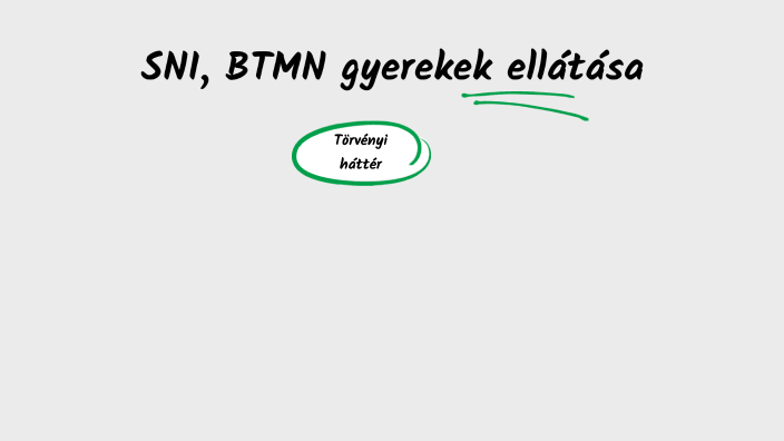 A SNI, BTMN gyerek ellátása by Zsófia György on Prezi