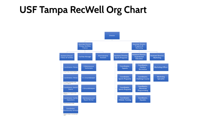 USF Tampa RecWell Org Chart by Antonio Gonzalez on Prezi