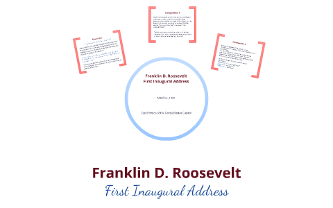 Franklin D. Roosevelt - First Inaugural Address by tristan portwood on ...