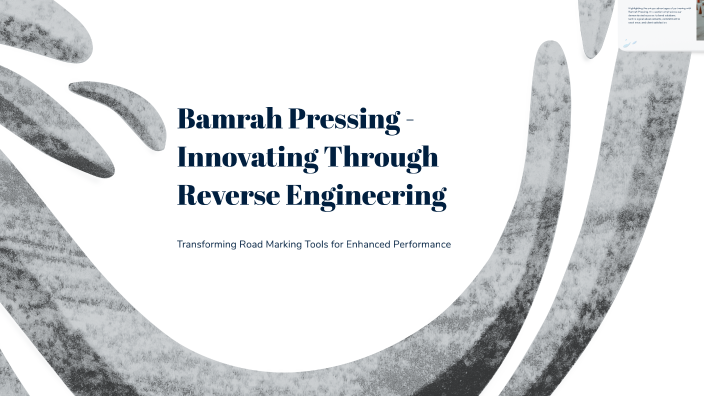 Bamrah Pressing - Innovating Through Reverse Engineering by Kunwar ...