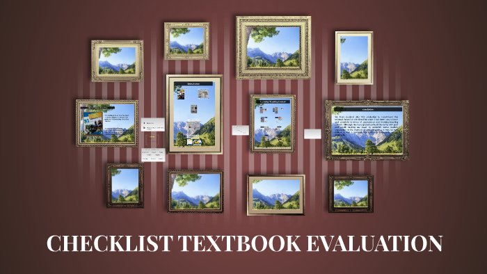 CHECKLIST TEXTBOOK EVALUATION by Dewin Solorzano on Prezi