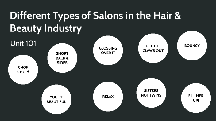 Unit 101: Different types of salon & what type of client they may ...