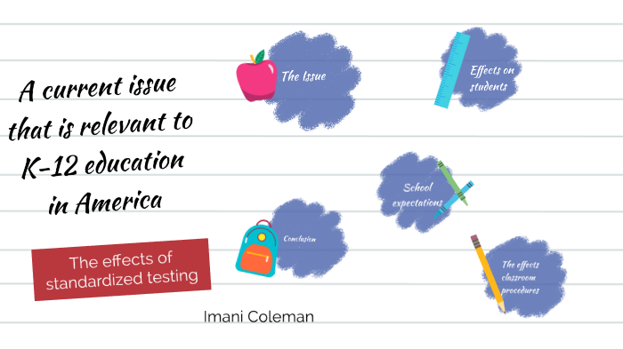 The effects of standardized testing by imani Coleman on Prezi