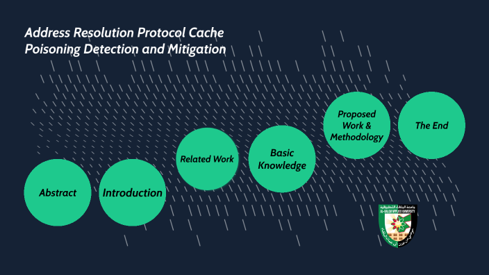 Address Resolution Protocol Cache Poisoning Detection and Mitigation by A Khashman on Prezi