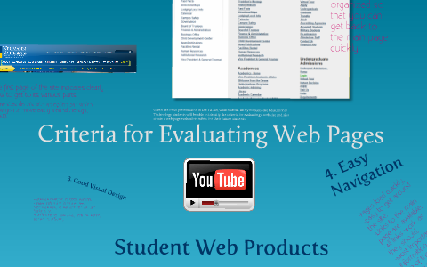 Criteria for Evaluating Web Pages by Alyssa Pegram on Prezi