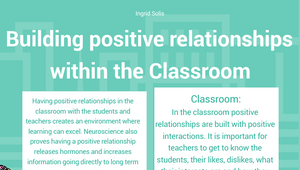 Building positive relationships with students by on Prezi Design