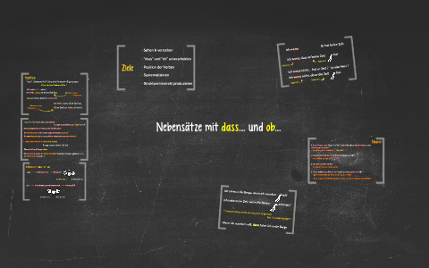 Nebensätze mit dass und ob by Olga Elsenhans on Prezi