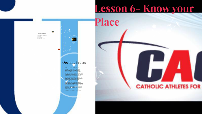 Lesson 6- Know your Place by Matthew Pascarella