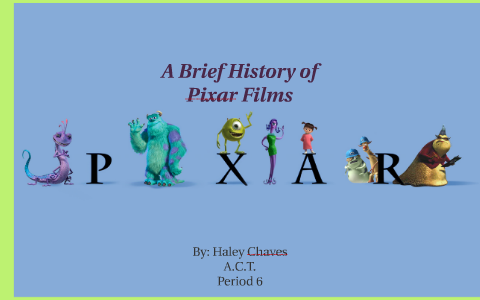 A Brief History of Pixar Films by Haley Chaves on Prezi