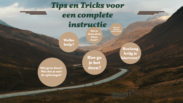 Instructie en lesvoorbereiding by Chayenne van der Zwet on Prezi