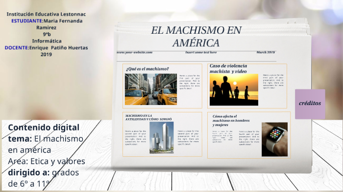 El machismo en américa by maria fernanda ramirez cardona on Prezi