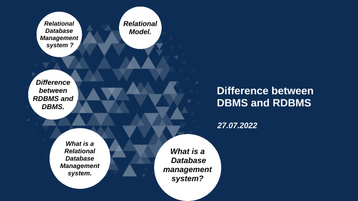 Difference between DBMS and RDBMS by Xayitboyev Shaxzod on Prezi