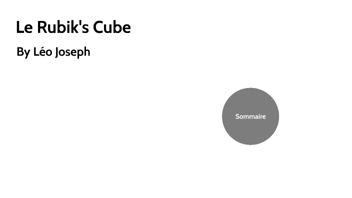 Le Rubik's Cube by Léo Joseph on Prezi