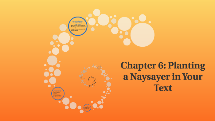 Chapter 6: Planting a Naysayer in Your Text by Philandria Williams on Prezi