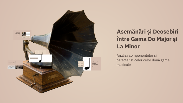Asemănări și Deosebiri între Gama Do Major și La Minor by simona ...