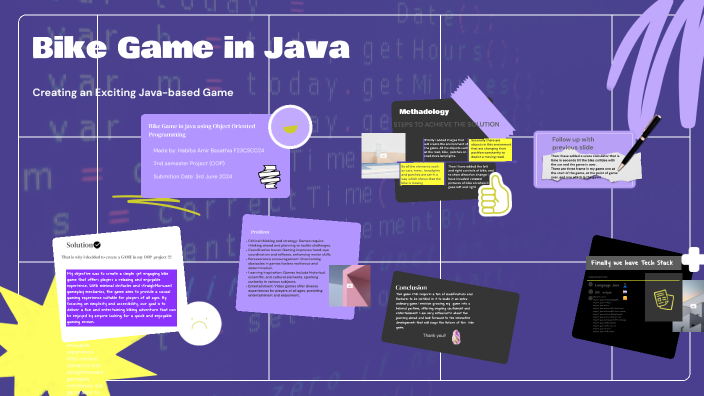 Bike Game in Java by Habiba Basathia on Prezi