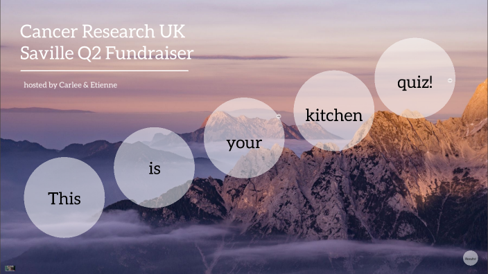 Cancer Research Fundraiser Kitchen Quiz by Carlee Gilbert on Prezi
