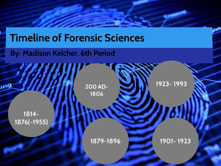 Timeline of Forensic Sciences by Max Kelcher on Prezi