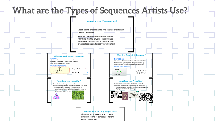 What are the Types of Sequences Artists Use? by Gpig MIner on Prezi