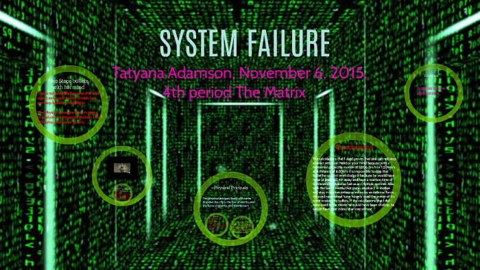 System Failure (The Matrix) by Tatyana Adamson on Prezi