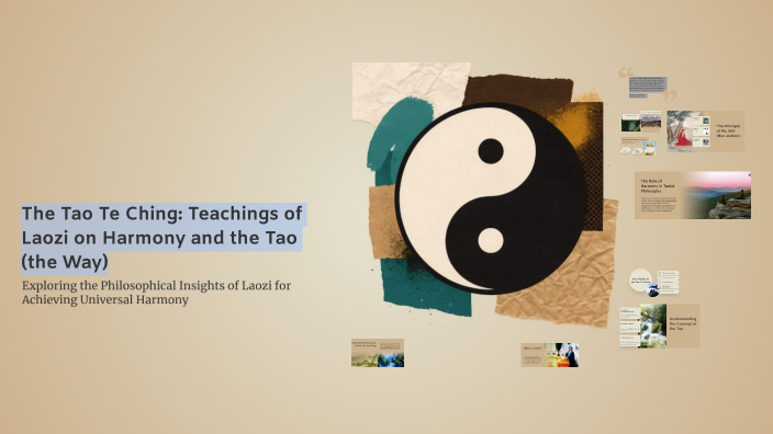 The Tao Te Ching: Teachings of Laozi on Harmony and the Tao (the Way ...