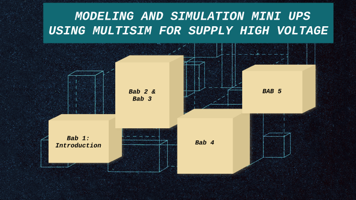 MODELING AND SIMULATION MINI UPS USING MULTISIM FOR SUPPLY HIGH VOLTAGE ...