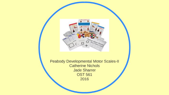 Peabody Developmental Motor Scales-II by Jade Sharrer on Prezi